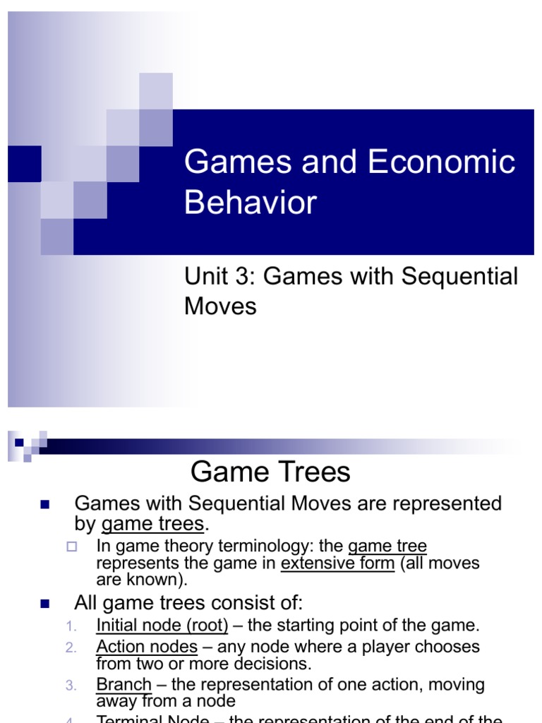 Games With Sequential Moves | PDF | Applied Mathematics | Cognition