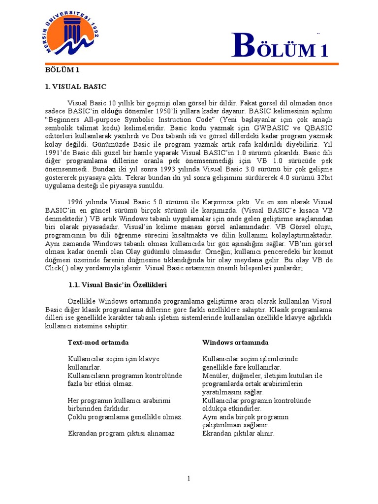 Görsel Programlama 1 Pdf 