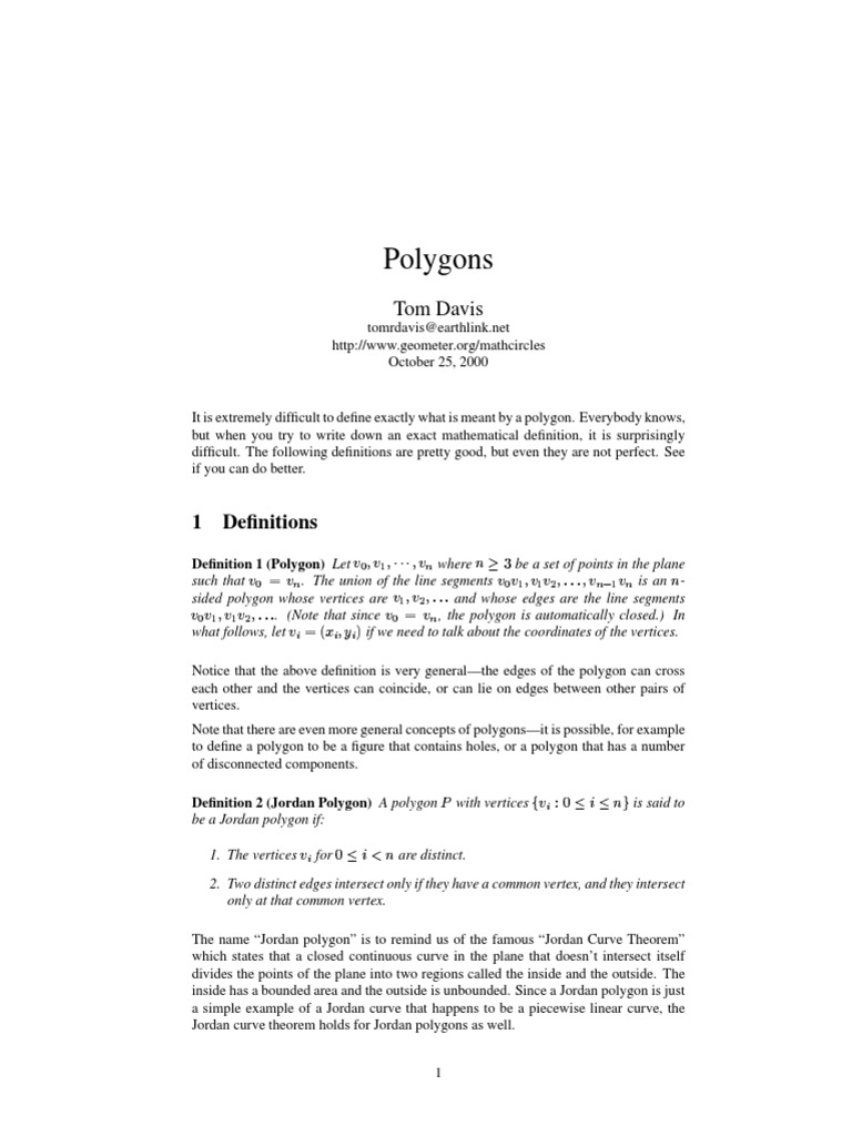 Polygons | PDF | Vertex (Geometry) | Polygon