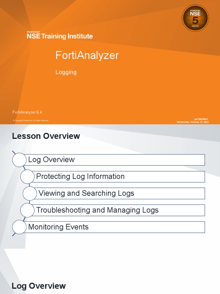 FortiAnalyzer 04 Logs | PDF | Backup | Transport Layer Security