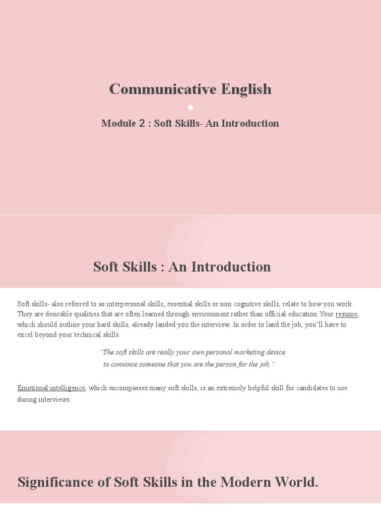 Essential Soft Skills for Job Success | PDF | Communication | Skill