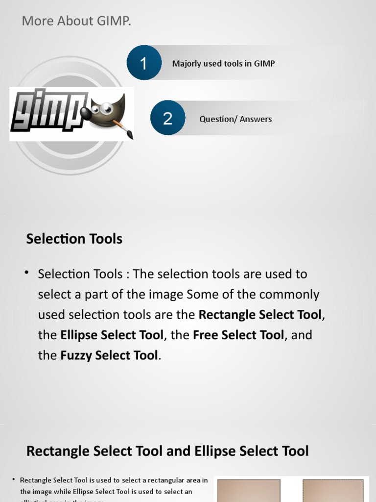 More About Gimp Notes and Qa | PDF | Cursor (User Interface) | Ellipse
