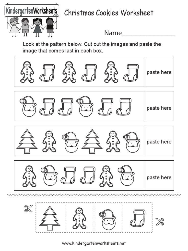 Christmas Cookies Pattern Activity | PDF