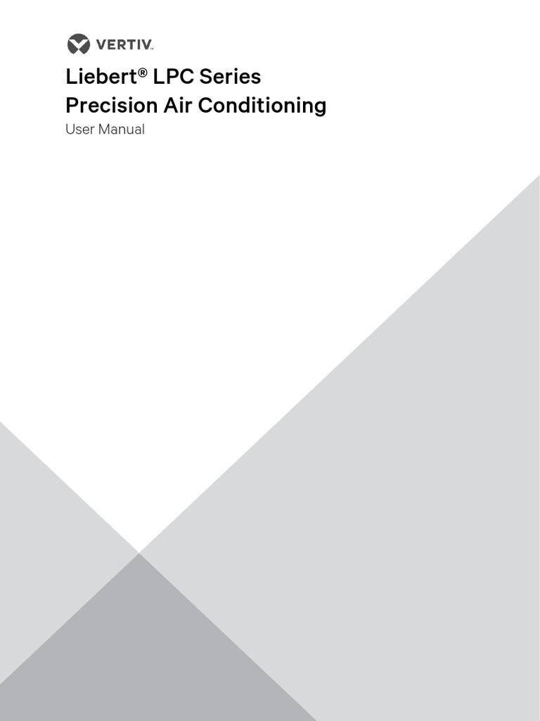 Liebert LPC - User Manual | PDF | Heat Exchanger | Humidity