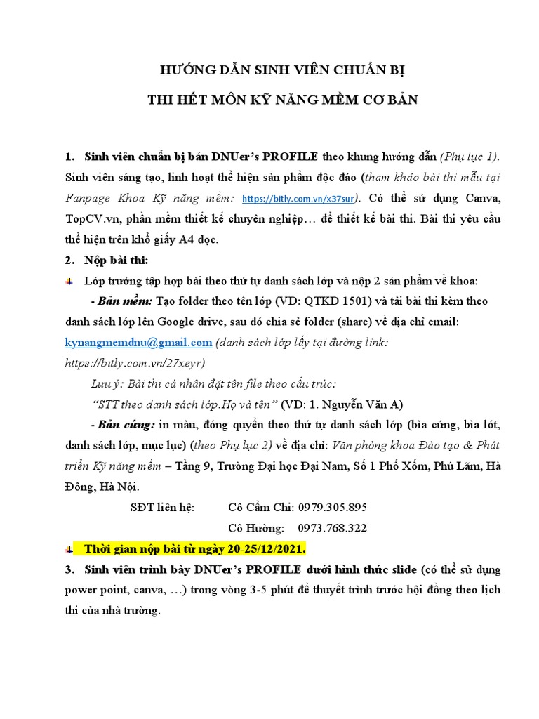 Hướng Dẫn Bài Thi KNM Cơ Bản | PDF