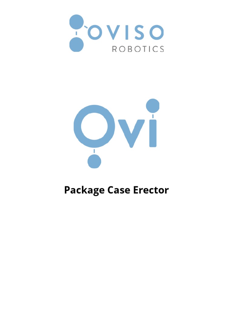 Ovi Package Case Erector Manual | PDF | Pallet | Frequency