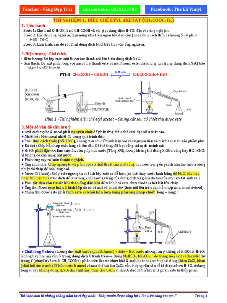 Bai Tap Thi Nghiem Este Lipit Muc Do Van Dung Cao | PDF