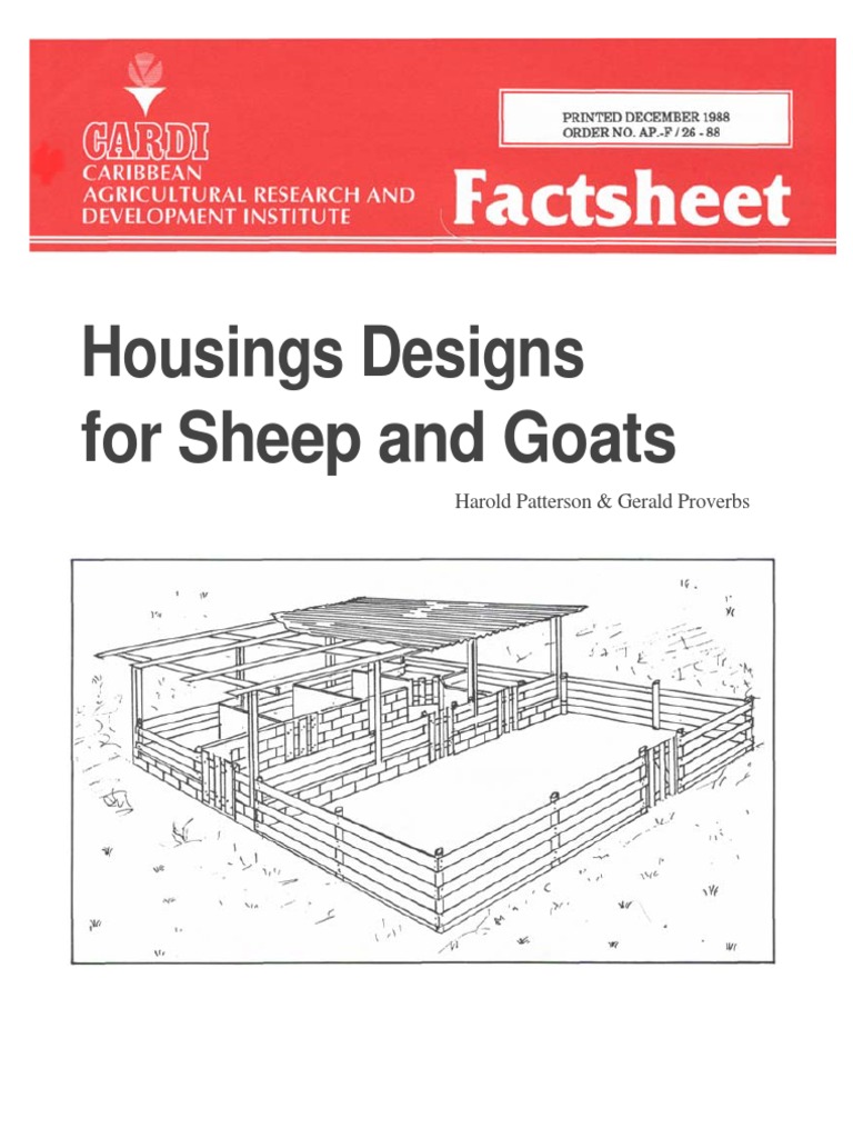 Housings Designs for Sheep and Goats