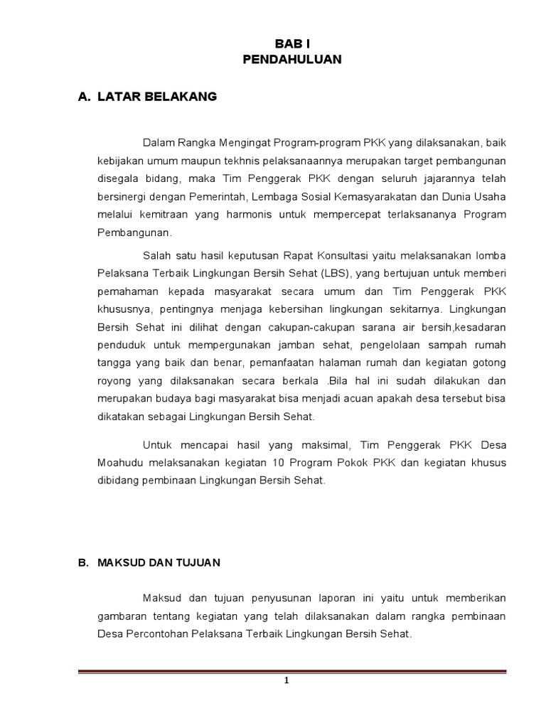 File Ibu Iyam Laporan PKK LBS | PDF