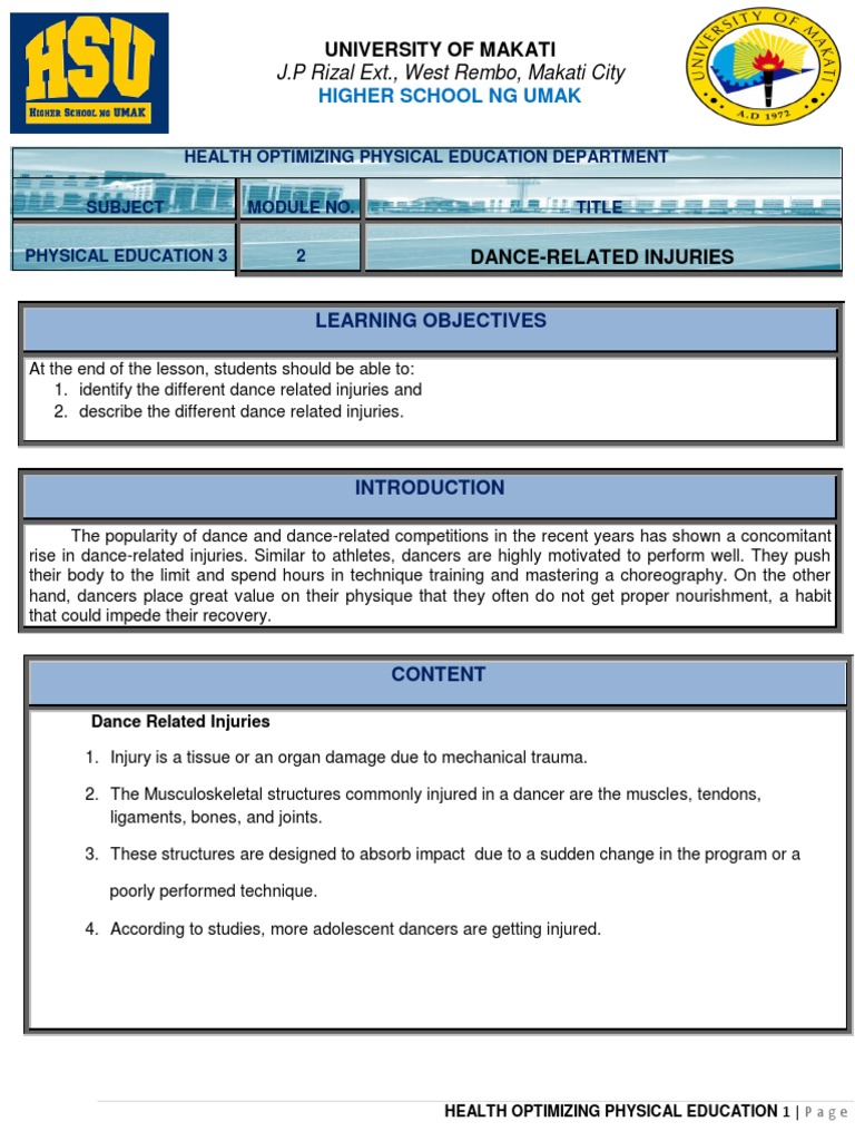 Dance Injury Prevention | PDF | Knee | Ankle