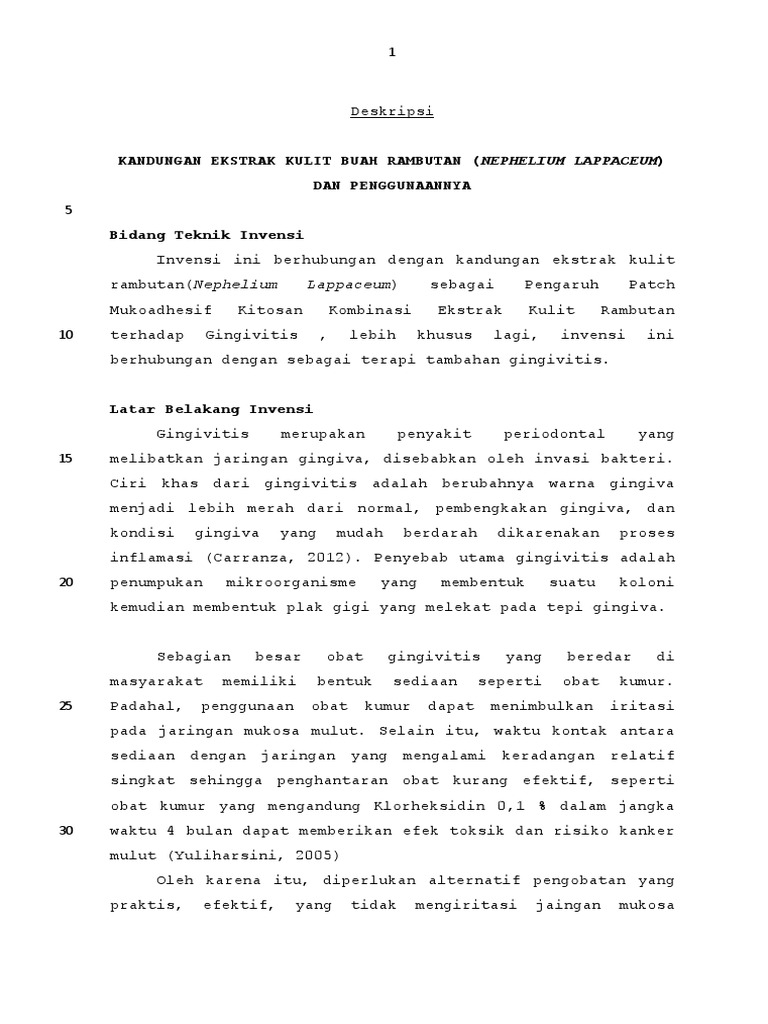 Ekstrak Kulit Rambutan untuk Gingivitis | PDF | Kesehatan Holistik