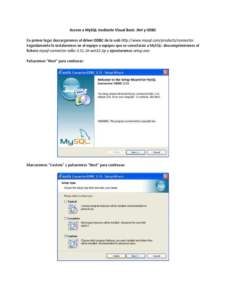 Acceso A MySQL Mediante Visual Basic | PDF