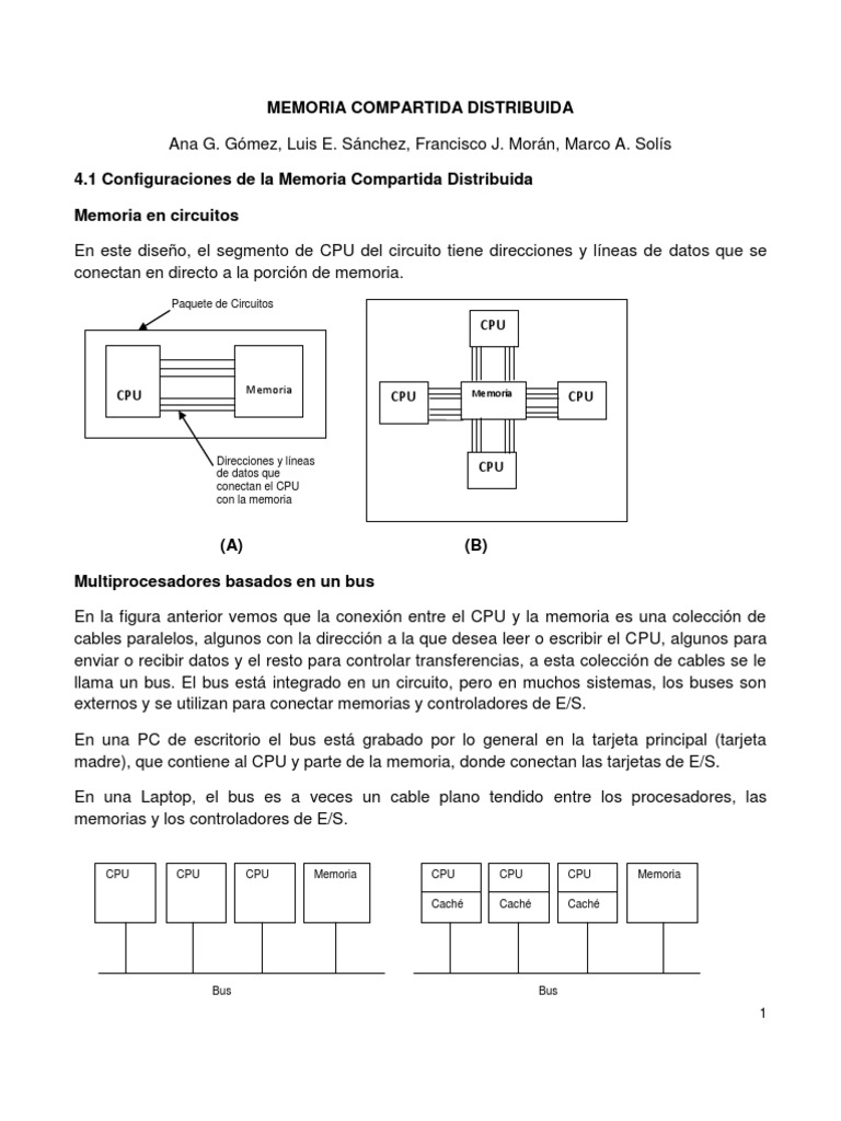 Memoria Compartida Distribuida | PDF | Objeto (informática) | Proceso ...