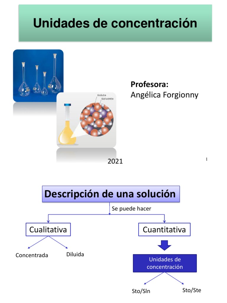 Unidades de Concentracion. Formulas para Calculos | Descargar gratis PDF | Concentración ...