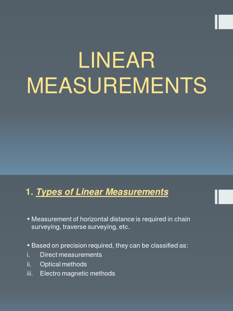 Chap2 Linear Measurements | PDF | Surveying | Physical Quantities