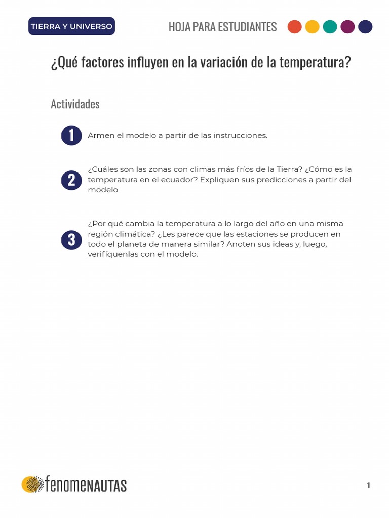Exploración de Climas y Temperaturas | PDF