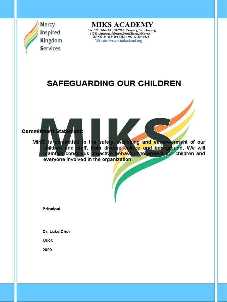 Safeguarding Children at MIKS | PDF | Child Neglect | Human Sexual Activity