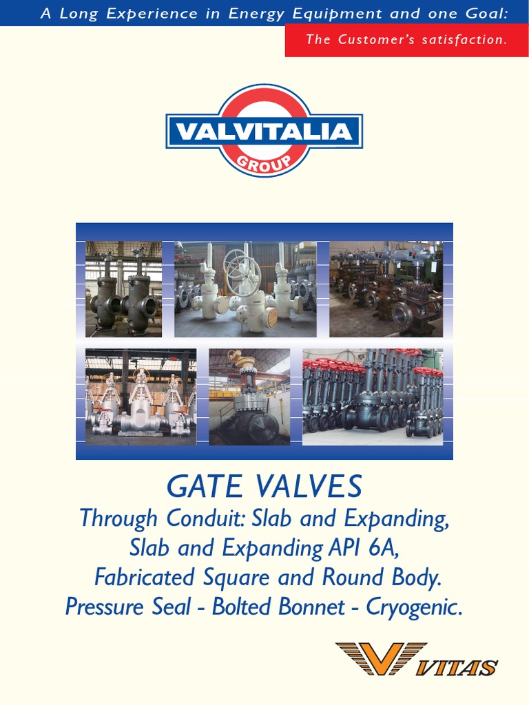 5.-Vitas-Gate-Valves - Valvitalia | PDF | Valve | Pipe (Fluid Conveyance)