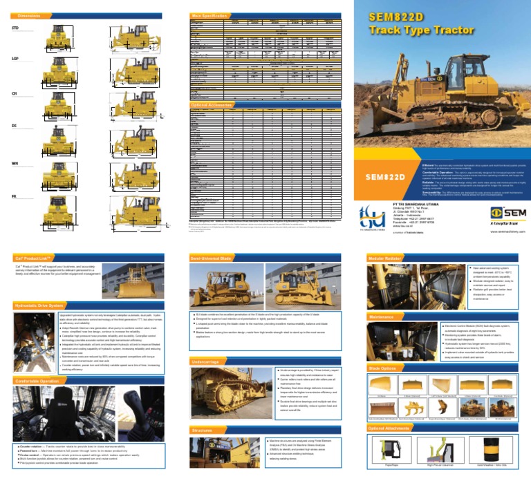 SEM 822D Track Type Tractor (1) - TSU - Low | PDF | Vehicles ...