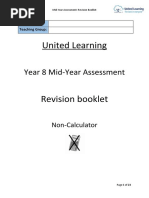 PRACTICE TEST Year 7 Maths Progress Test 2 | PDF | Area | Elementary ...