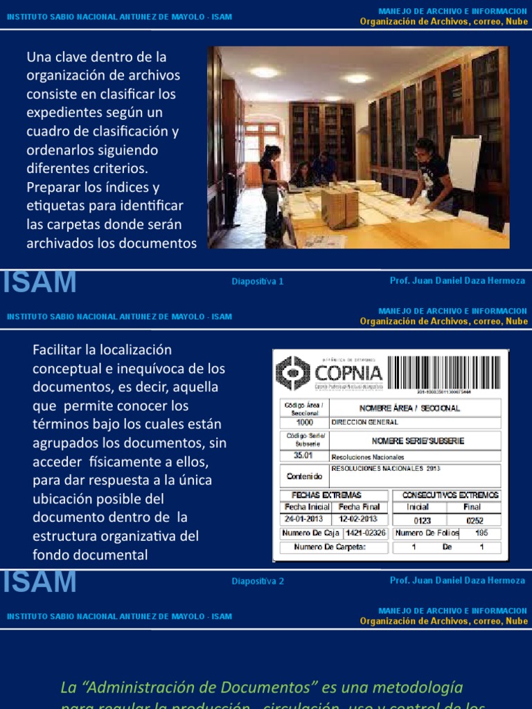 Manejo de Archivo e Informacion | PDF