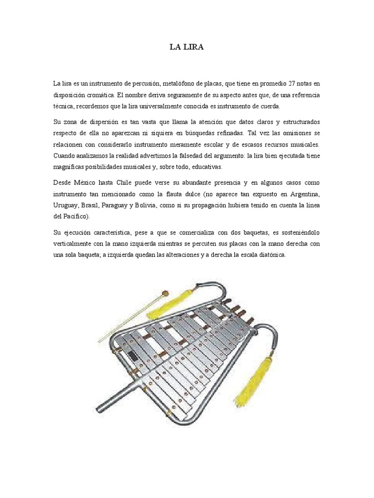 Partes y características de la lira | PDF | Clásicos