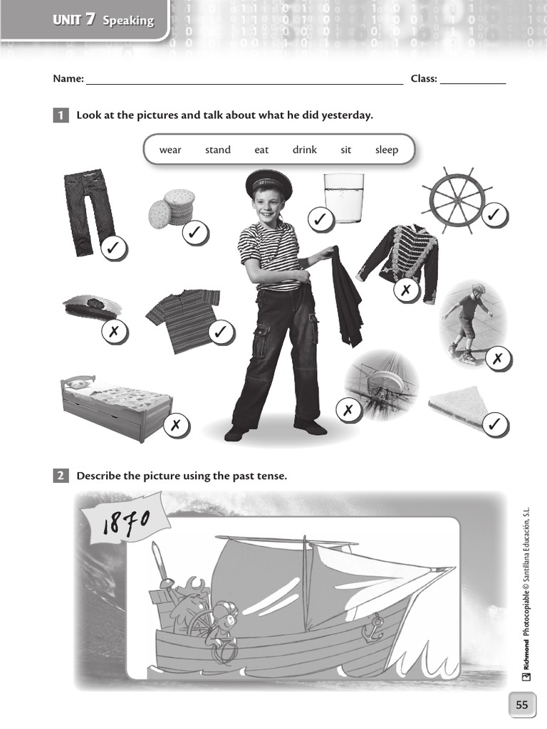 Wonder 5 Unit 7 Speaking | PDF