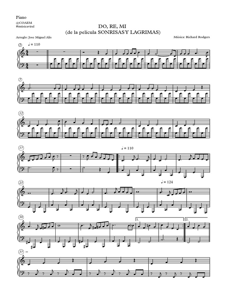 Do Re Mi Piano | PDF