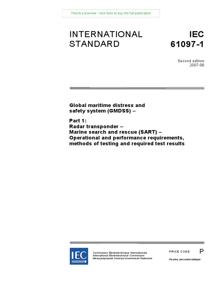 Info Iec61097-1 (Ed2.0) en | PDF | International Electrotechnical ...