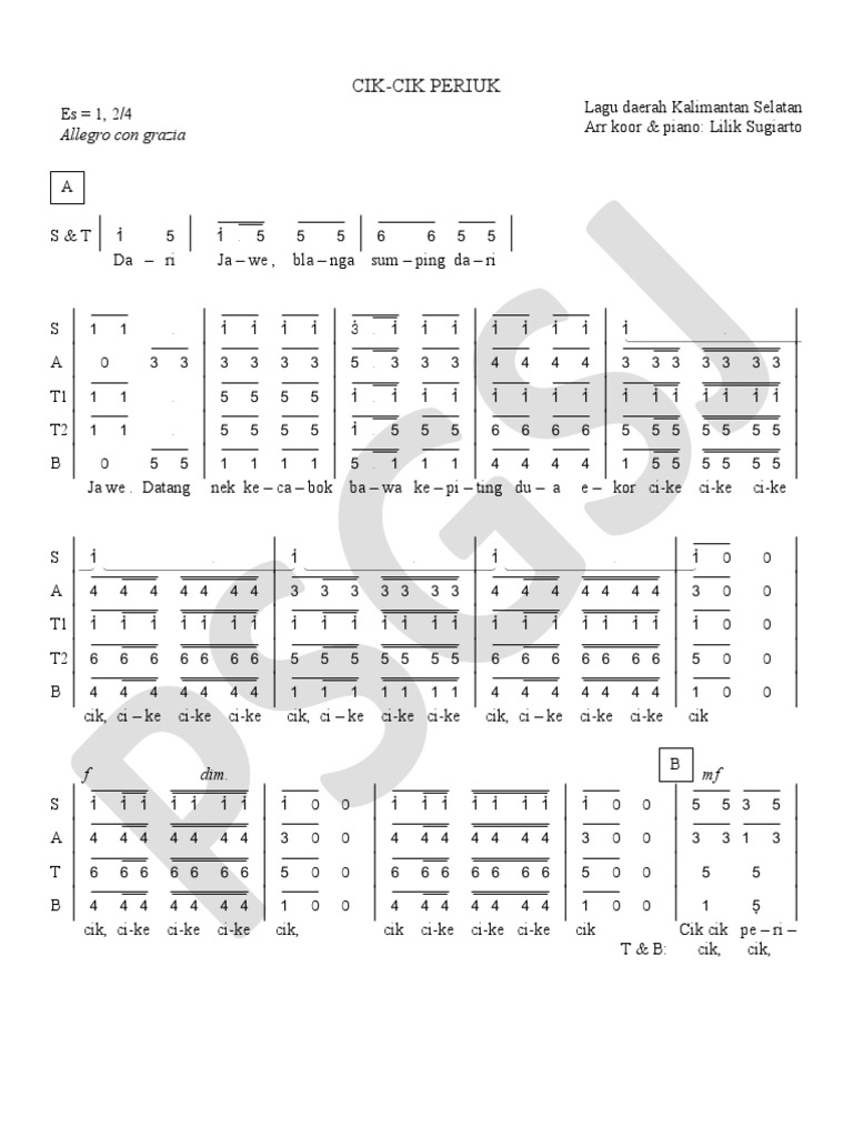 Cik-Cik Periuk - Lilik Sugiarto | PDF