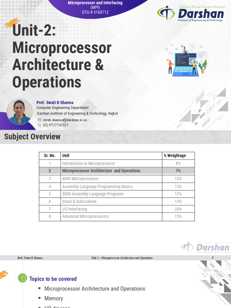 Microprocessor Architecture Overview | PDF | Computer Data Storage ...
