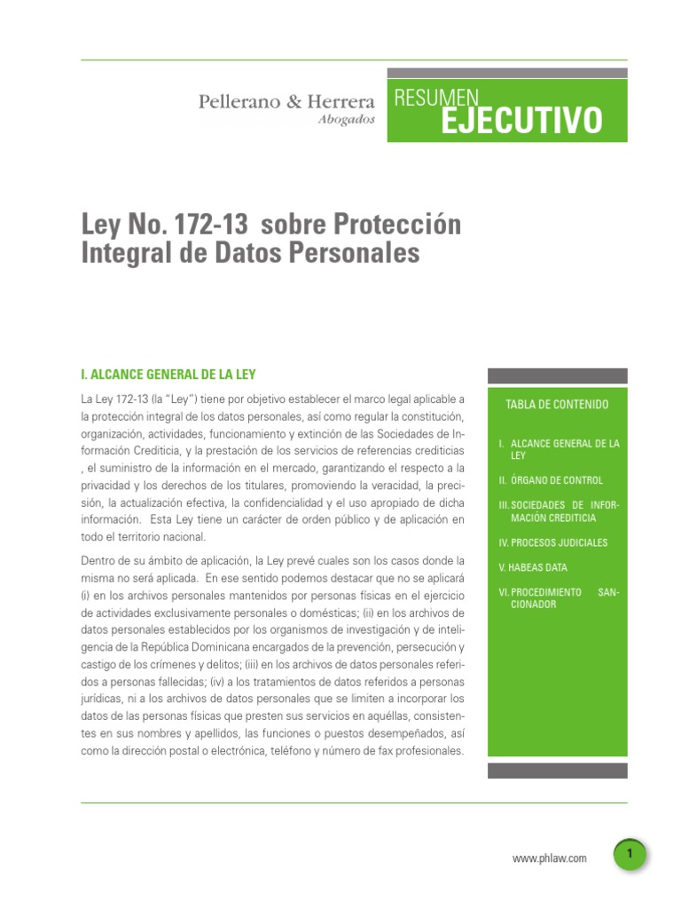 Ley 172-13 | PDF | Multa (pena) | Justicia