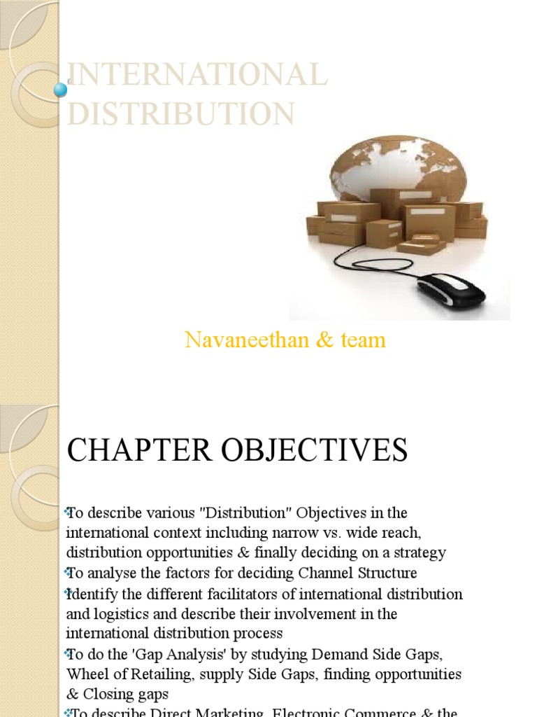 International Distribution: Navaneethan & Team | PDF | E Commerce ...