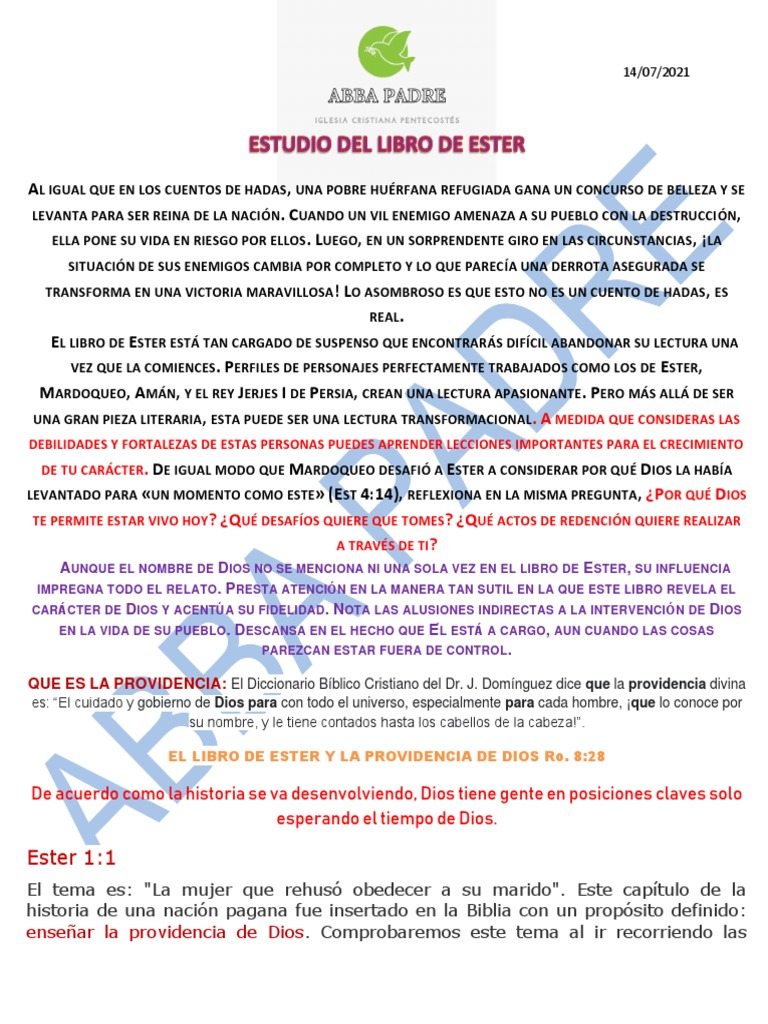 Ester Estudio | PDF | Libro de Ester | Esther