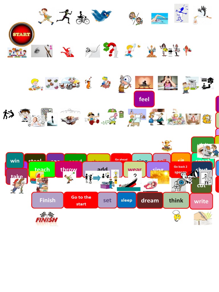 Board Game Irregular Verbs | PDF