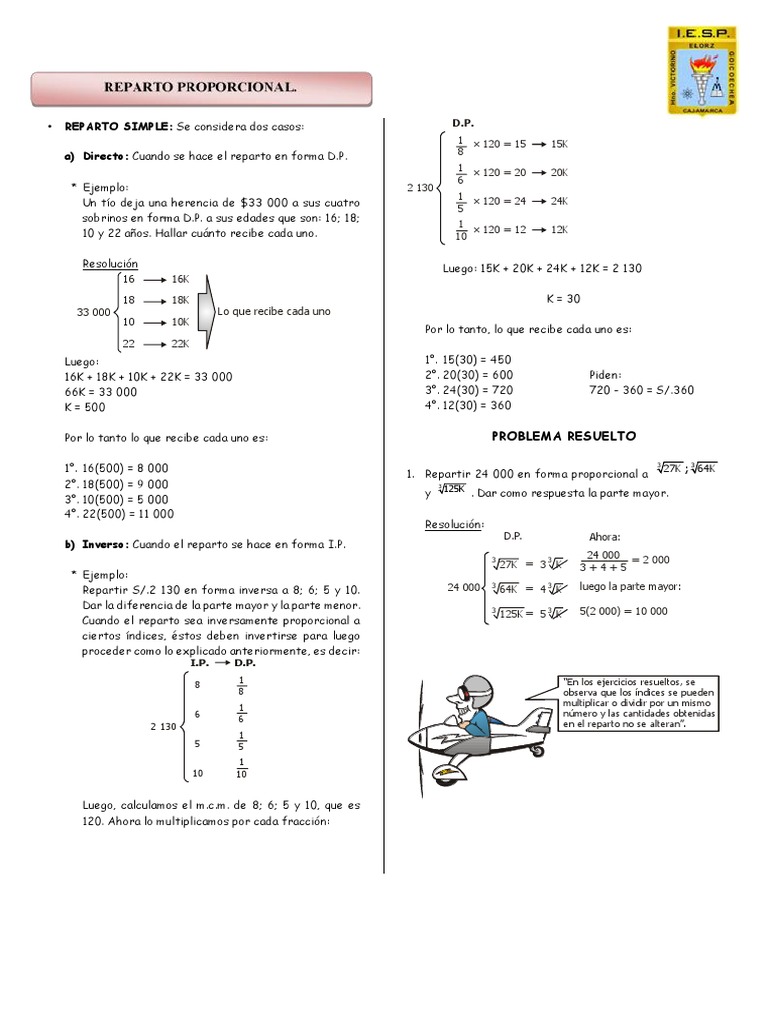 Reparto Simple | PDF | Matemáticas | Matemática Elemental
