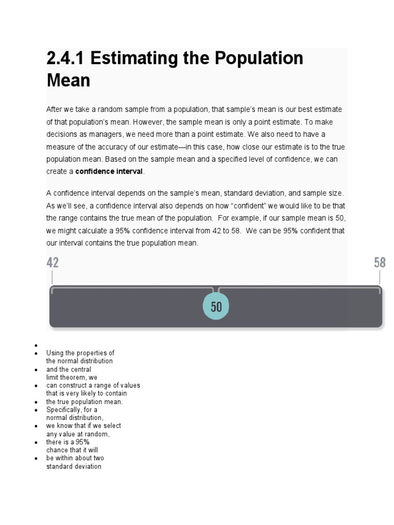 Ba Module 02 2 4 Confidence Interval Pdf Confidence Interval Sample Size Determination