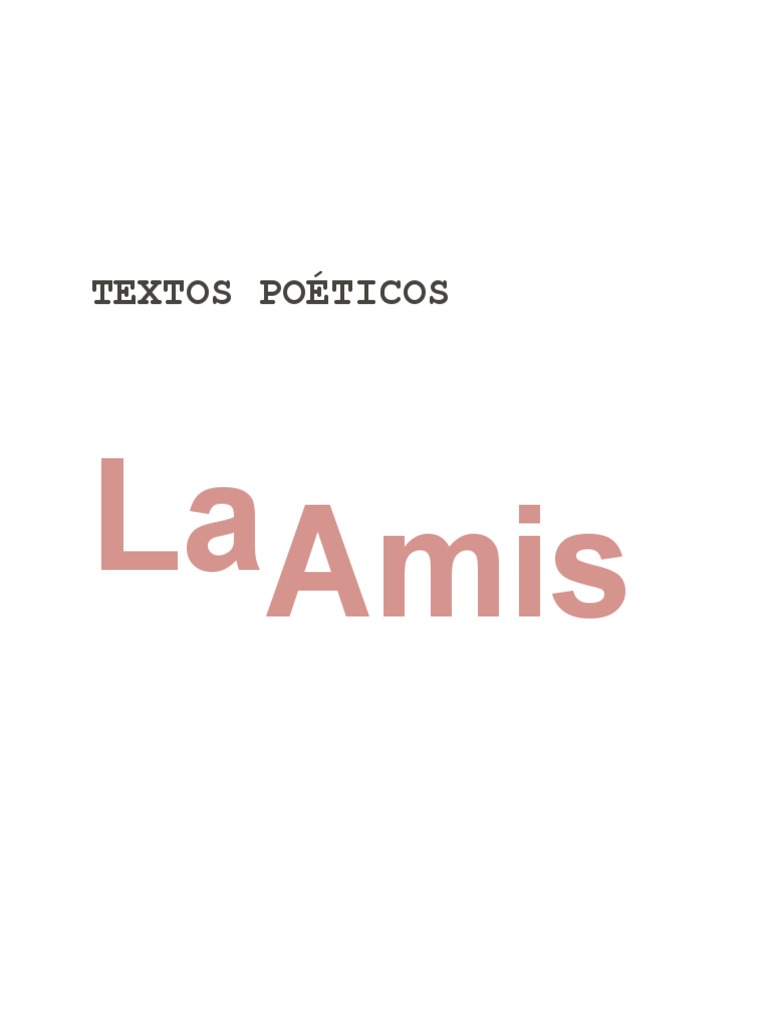 Textos Poéticos | PDF