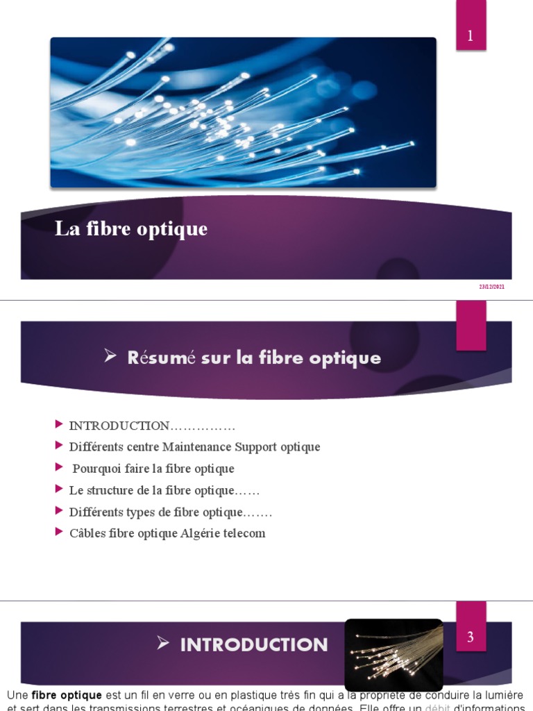Fibre Optique | PDF | Fibre optique | Électrodynamique
