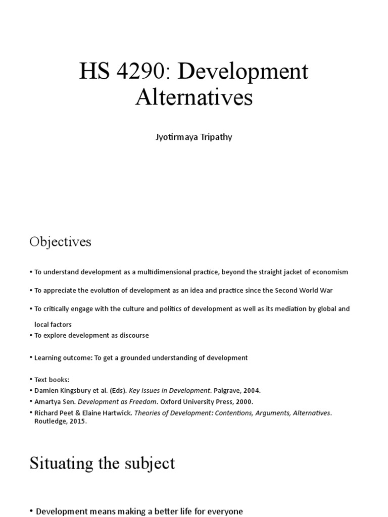 Development Alternatives | PDF | Capitalism | Economic Growth