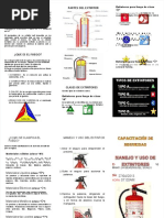 Triptico - Uso Del Extintor | PDF | Combustibles | Oxígeno