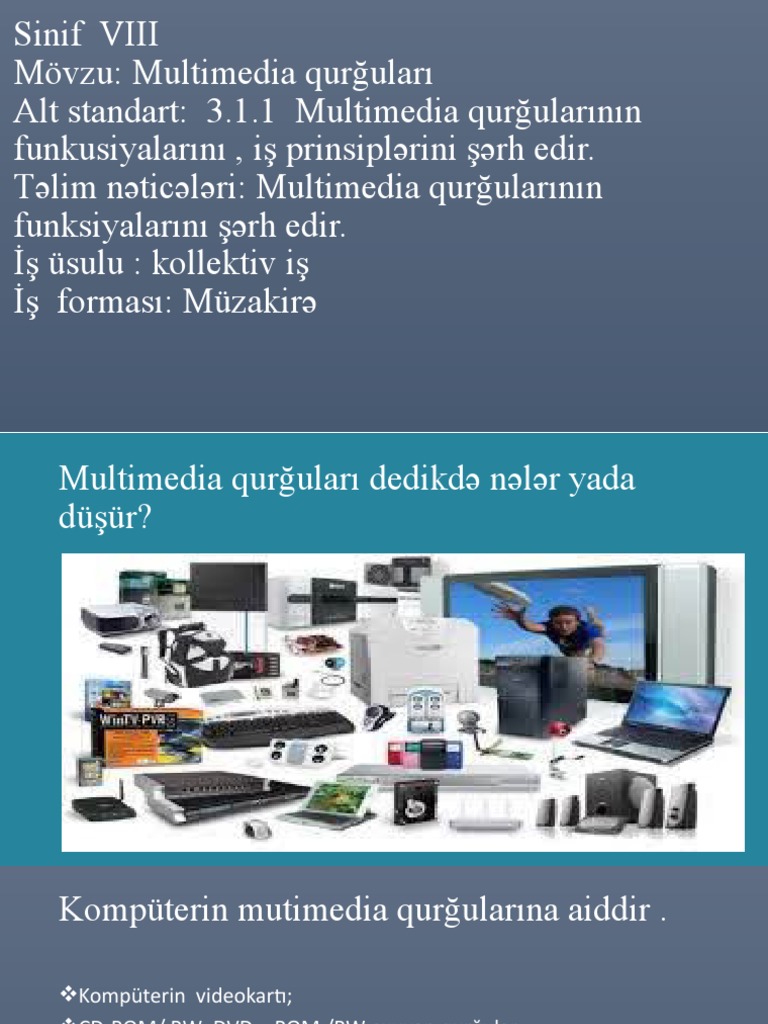 Multimedia Qurğuları | PDF