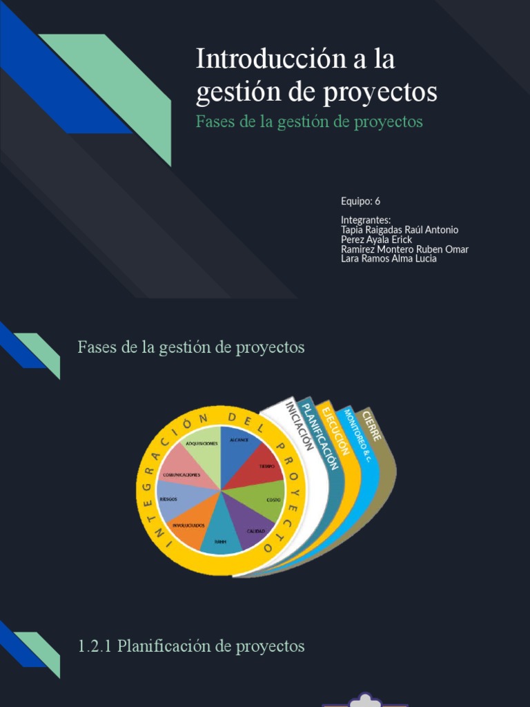 Fases De Gestión De Proyectos Pdf Gestión De Proyectos Planificación