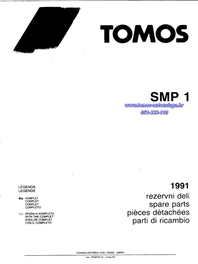 SMP1 Pumpa Rezervni Delovi | PDF