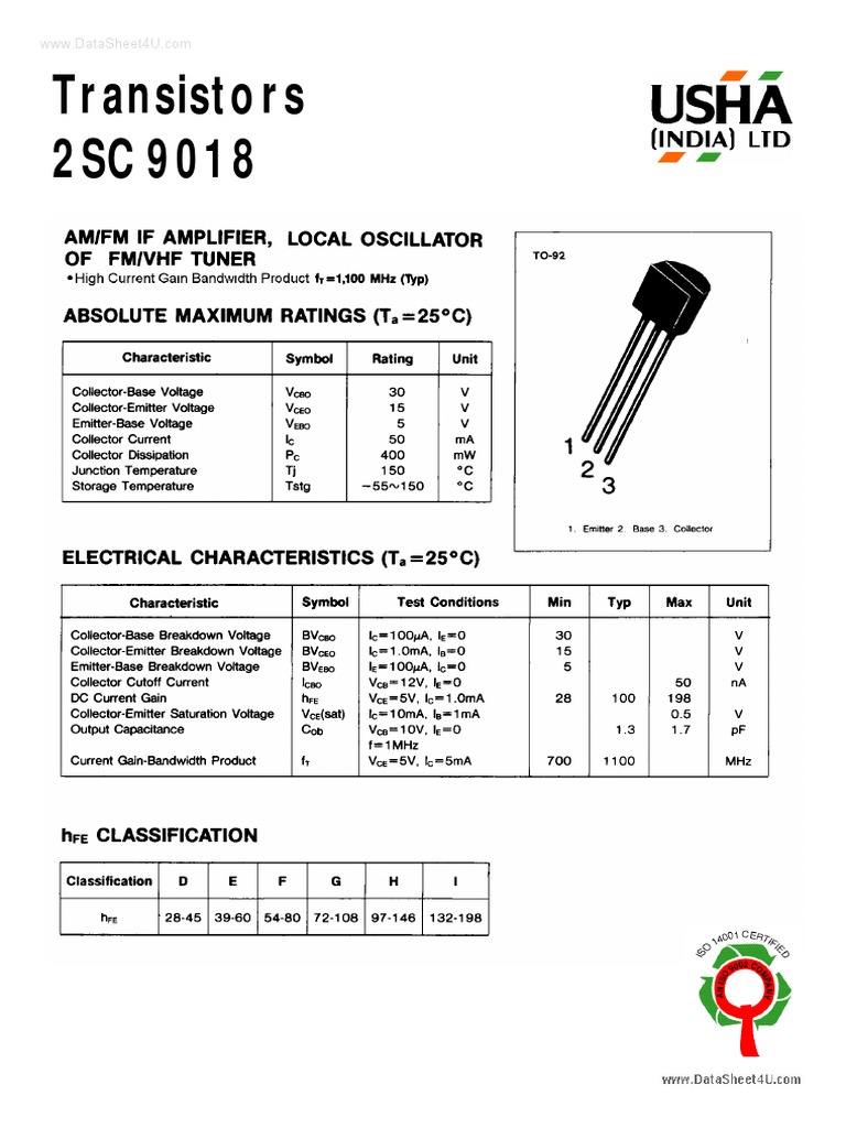 C9018 Datasheet | PDF