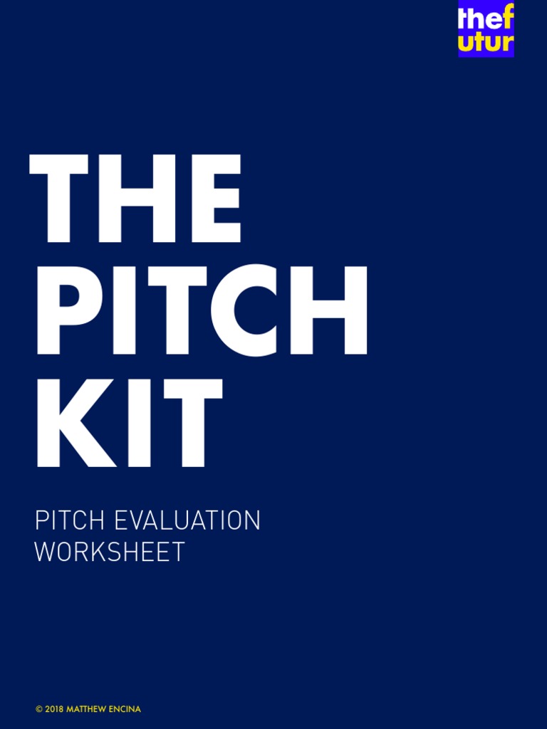 Pitch Evaluation Worksheet 01 | PDF