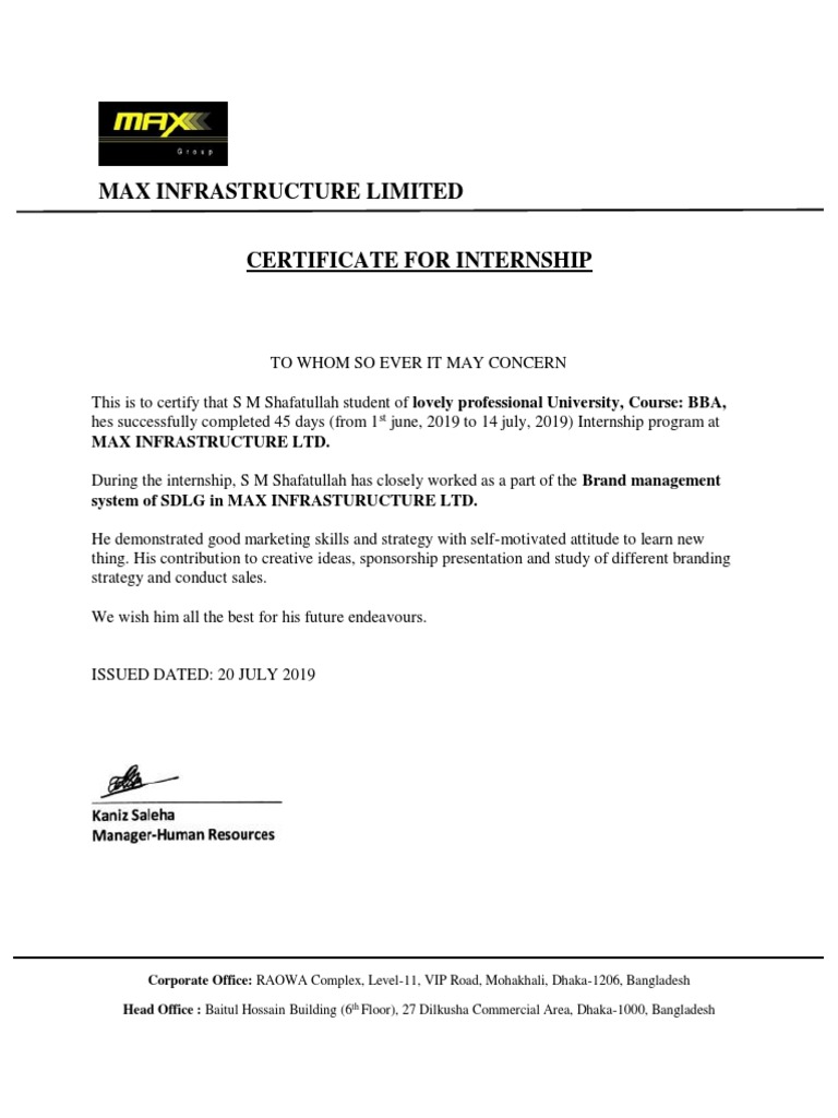 Max Infrastructure Limited | PDF