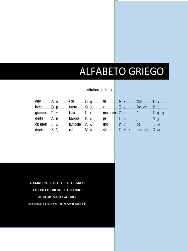 Números Griegos: Sistemas y Curiosidades | PDF | Alfabeto griego | Alfabeto