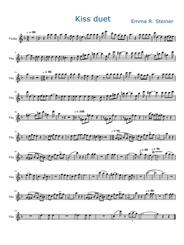 Kiss Duet - Emma Steiner | PDF