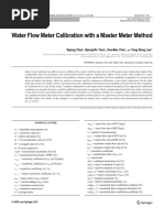 Water Flow Meter | PDF | Calibration | Flow Measurement
